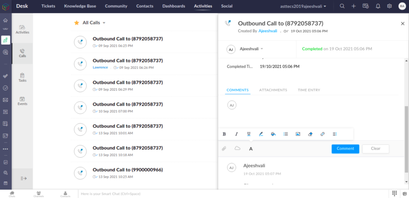 Integrate Asterisk Call Center Dialer with Zoho CRM | *astTECS